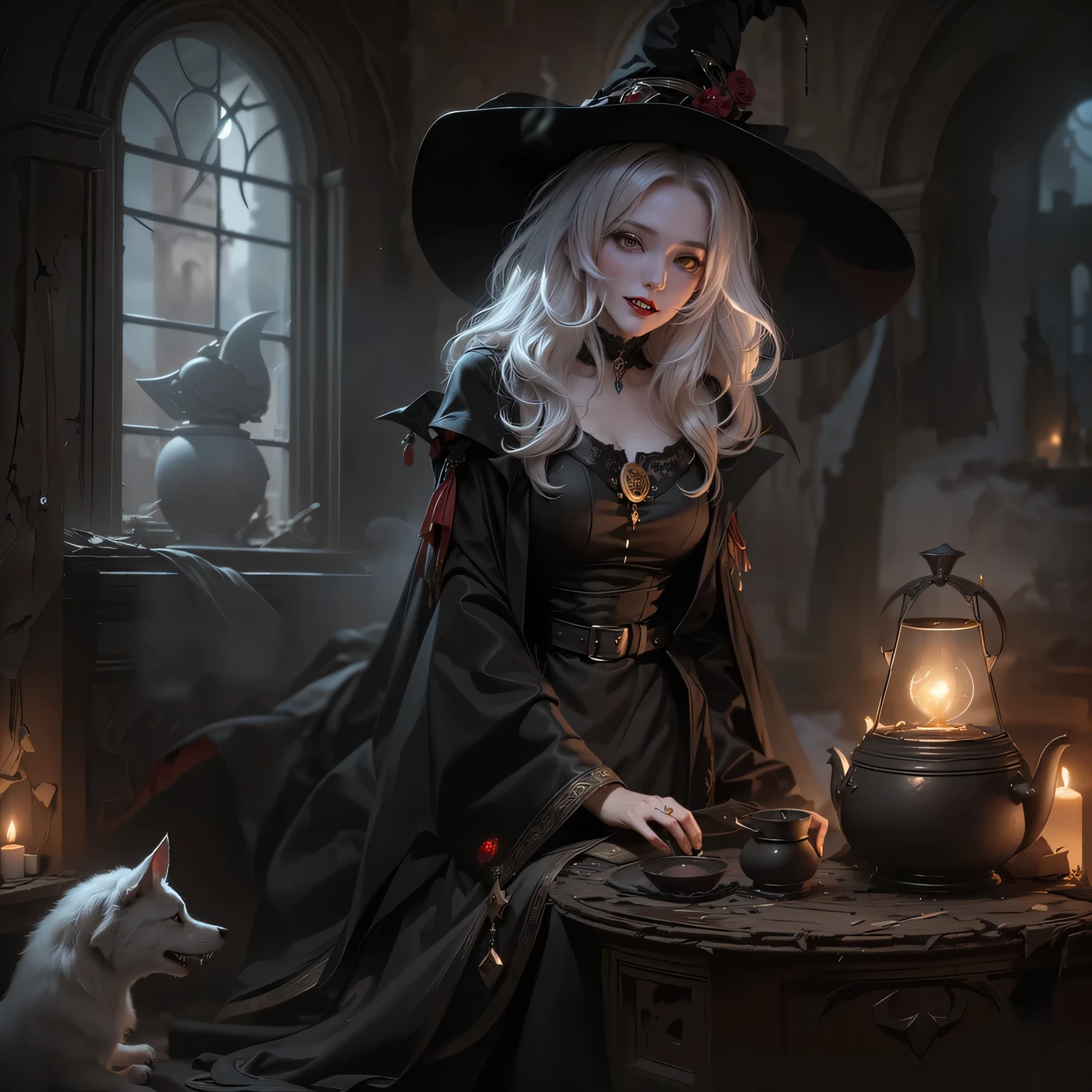 Original image created on October 14, 2024. Vampire wizard - SeaArt AI