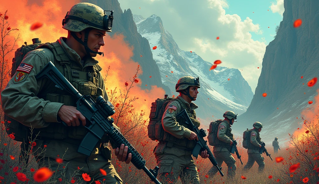 Illustrate the topic military life addressing the insight about the ...