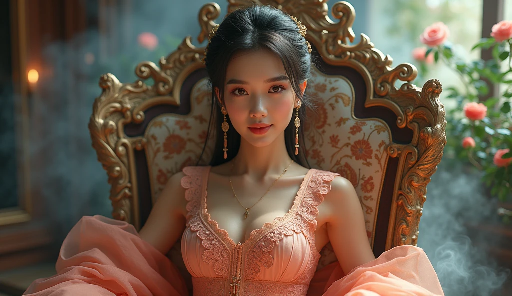 The most beautiful Thai girl, with beautiful, shiny skin, sparkling like magic - SeaArt AI