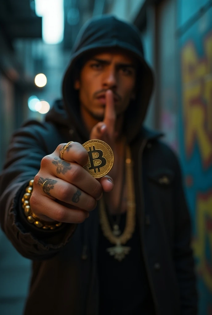 Generate a close-up, high-quality image of an American underground ...