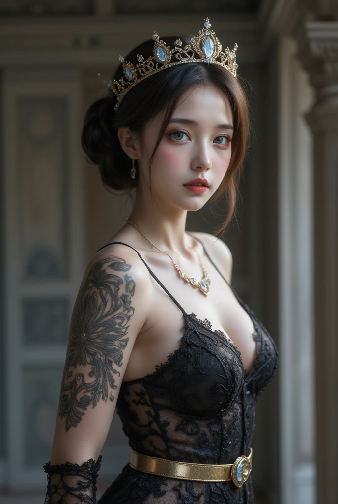 This portrait of a 20-year-old queen is a masterpiece of game art - SeaArt AI