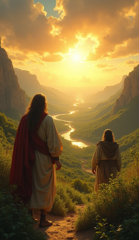 At the end, The vision of Canaan , The Promised Land, appears as a ...