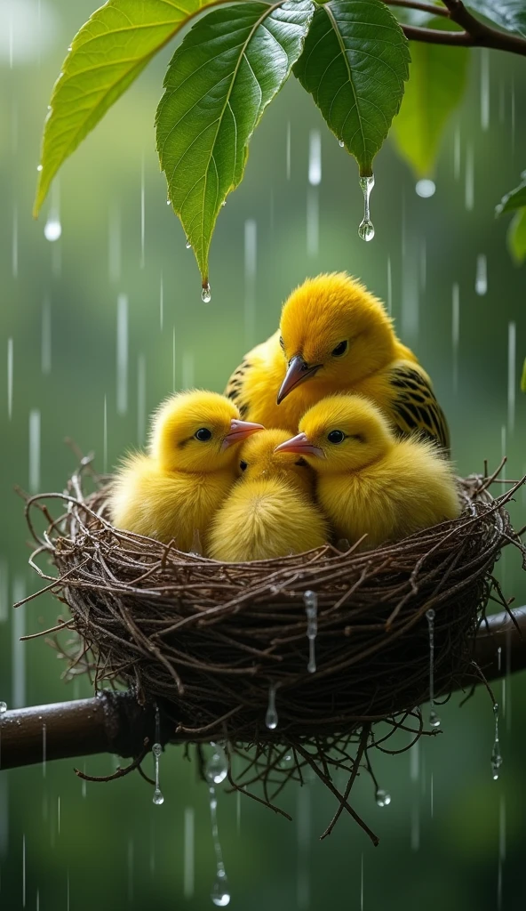 Create a hyper-realistic, detailed close-up of a mother bird - SeaArt AI