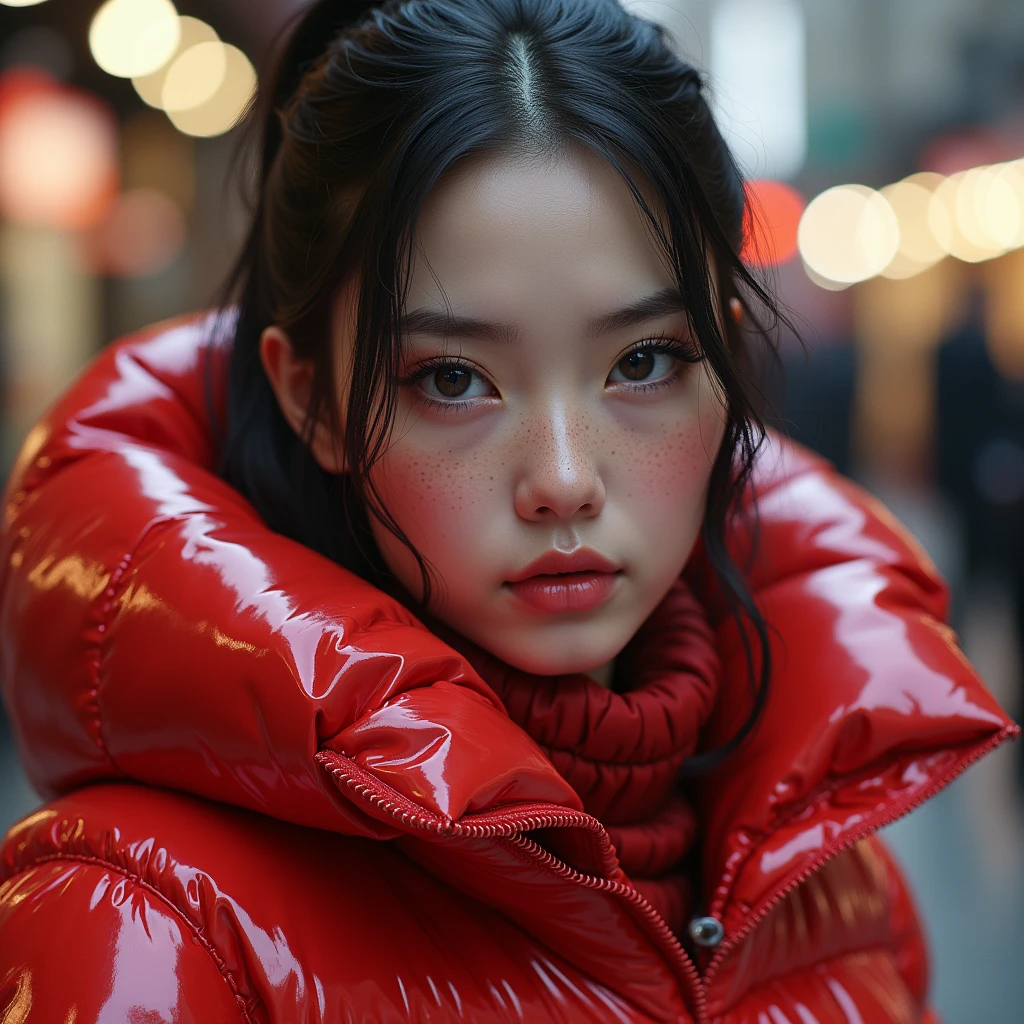 a slim ponytail girl,beautiful detailed eyes,beautiful freckles - SeaArt AI