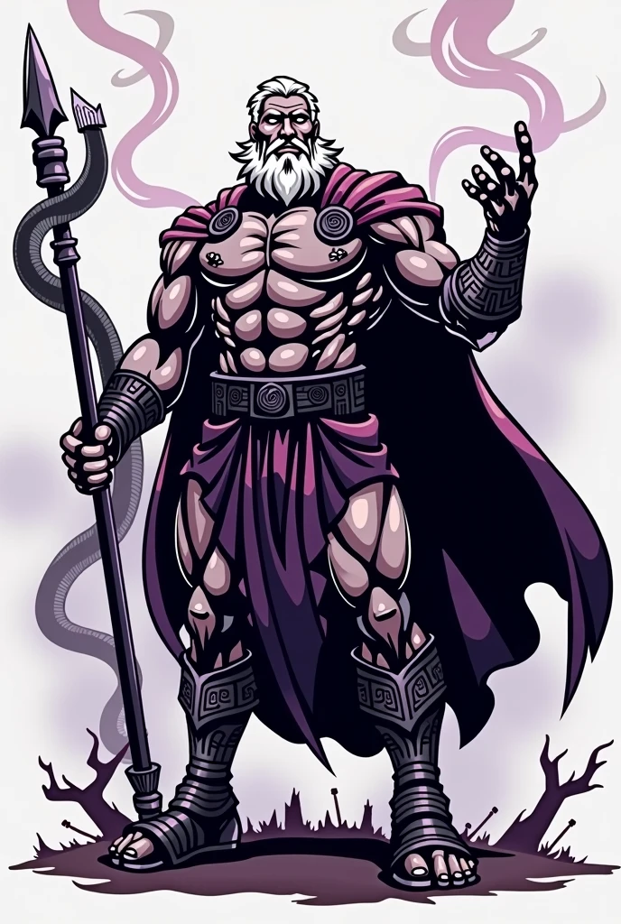 Make an imposing Zeus , in the , mascot format with my gang - SeaArt AI