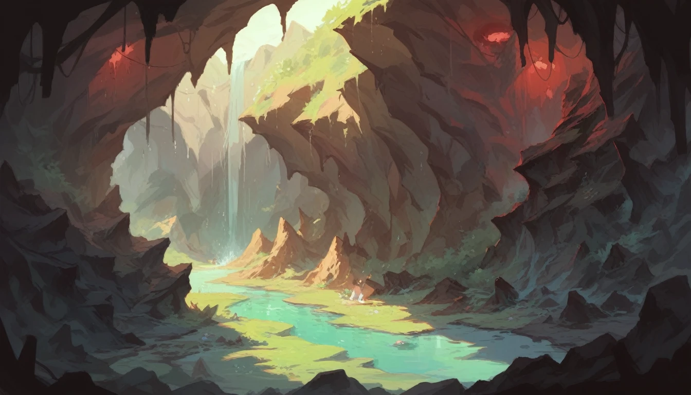 Background, Cave, damp, dark - SeaArt AI