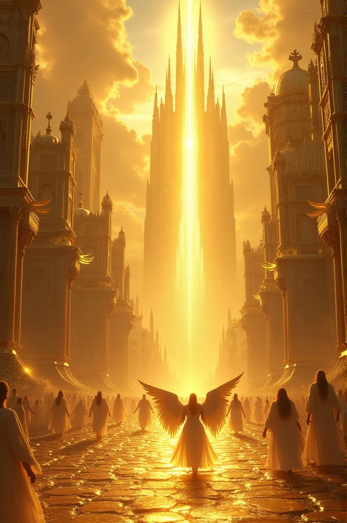 Recreate the streets of gold Bible - SeaArt AI