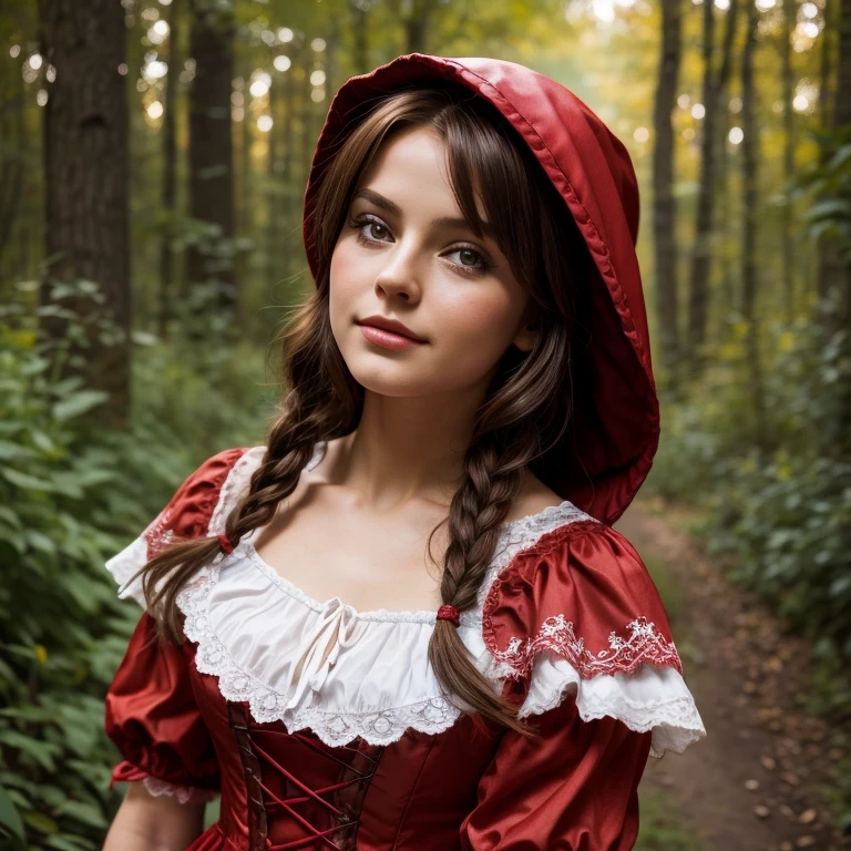 Little red riding hood, fairy tale character, young girl, dutch cap ...
