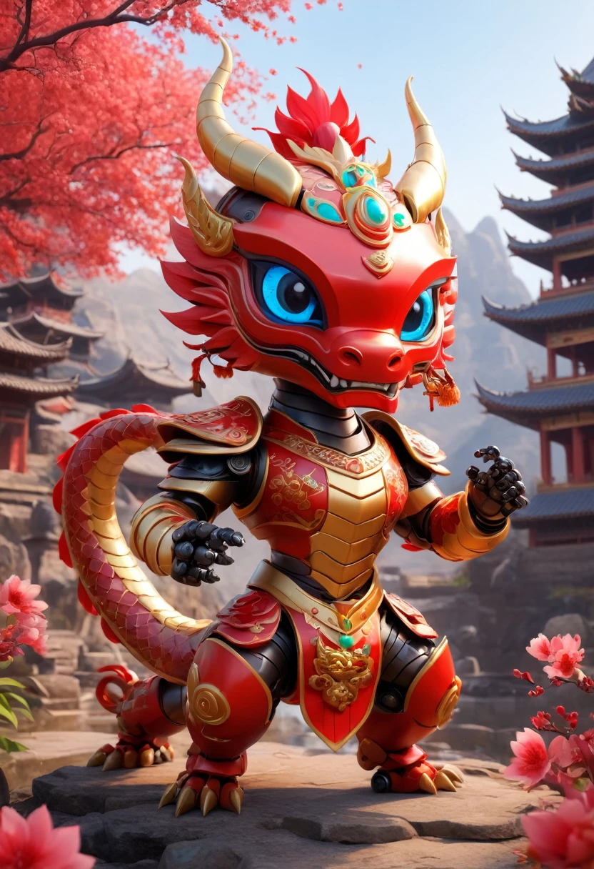 Chinese Robot naga-warrior , Cute and lovely, Chibi, Chinese New Year ...