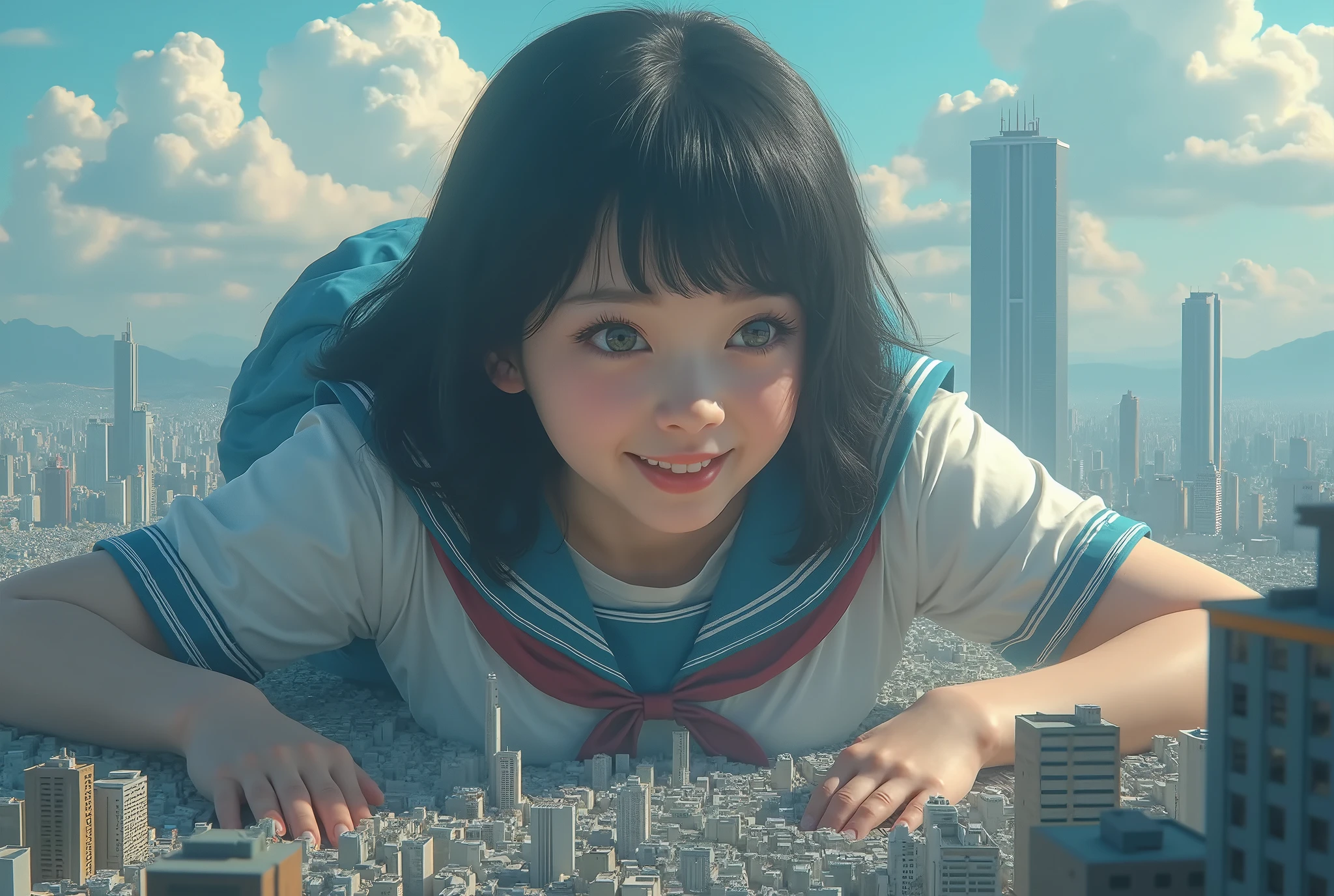 (Japanese Best beautiful Hyper Giant Girl), (Super Best masterpiece ...