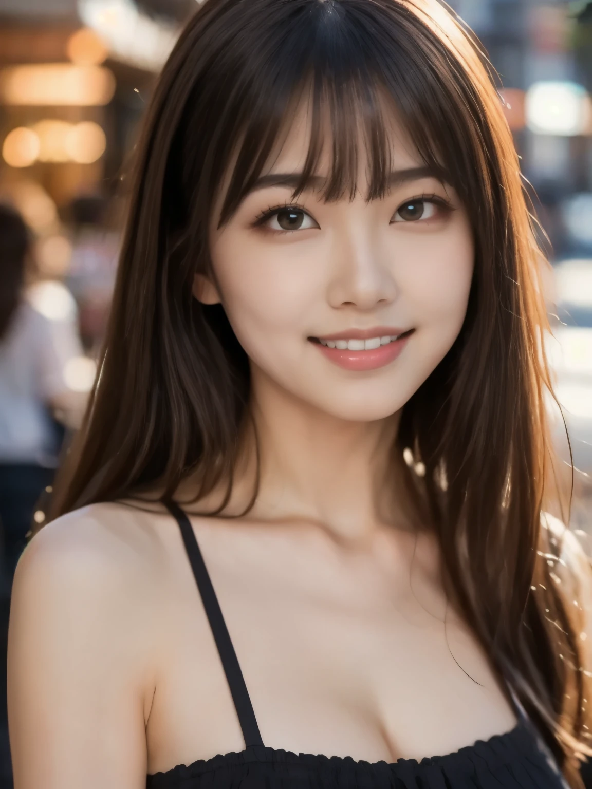 8k、最高品質、超広角単焦点レンズ 、 代表作 1 2 、 本物 、 本物 1 37 、女子高校生一人、 美しい歯並び Seaart Ai