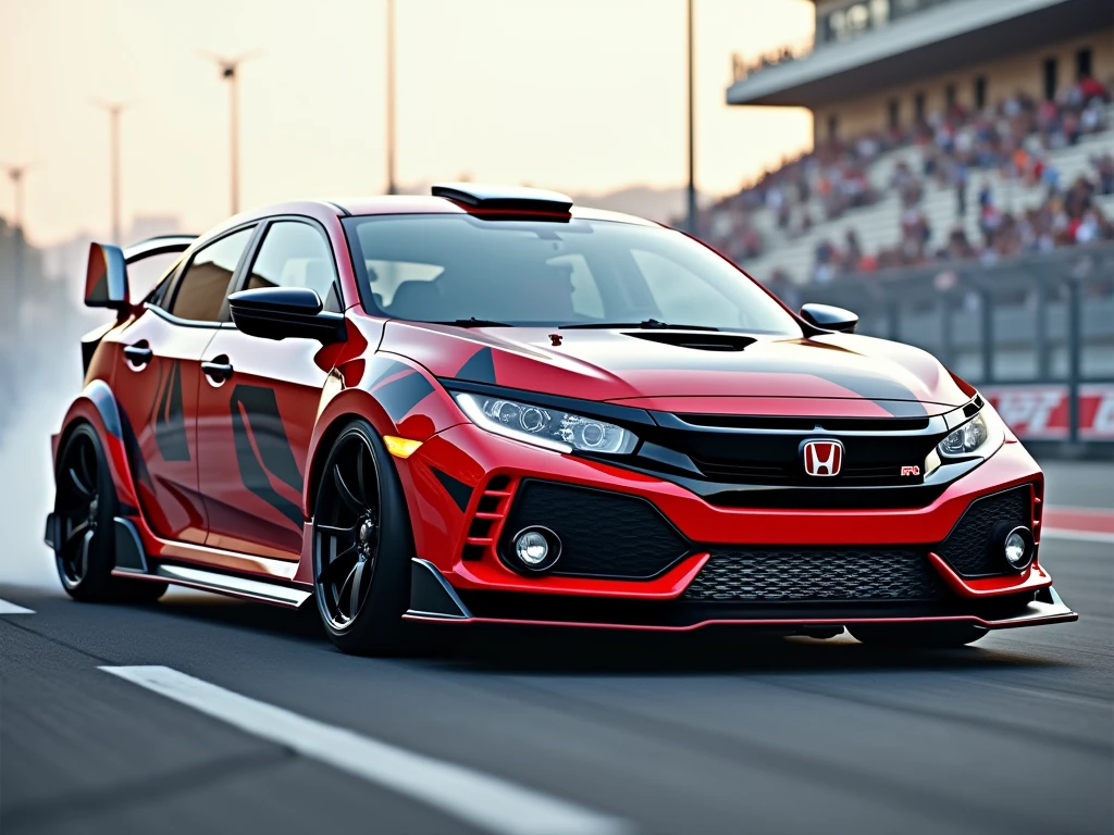 Civic type r modify car - SeaArt AI