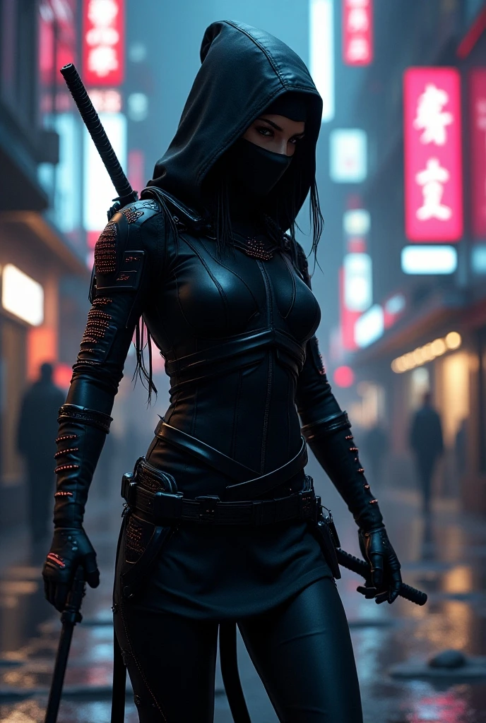 Ninja cyber punk - SeaArt AI