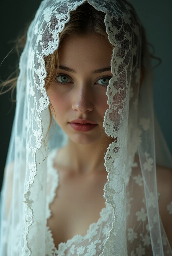 Woman in a lace cloth - SeaArt AI