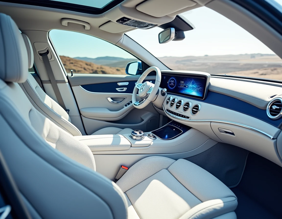 Mercedes beny s class 2019 white interior with ultra high quality ...
