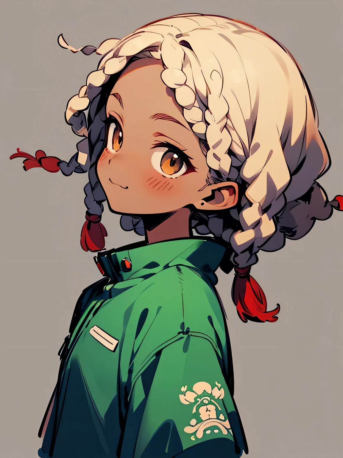 Sideview, chibi,Alone,(looking awayw:1.3),1boy,Boyish、 Man's Eyes ...