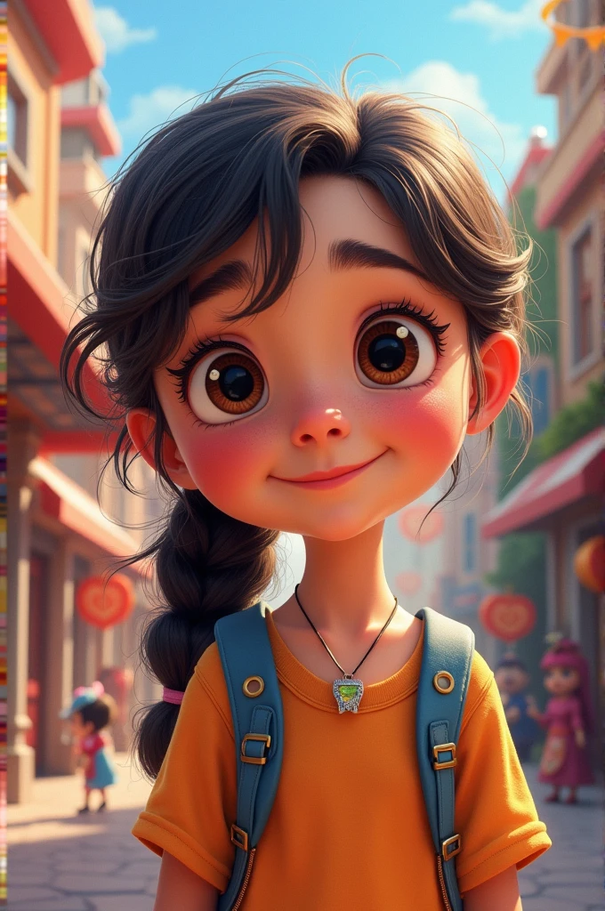 Pixar-style poster for a girl of 12 - SeaArt AI