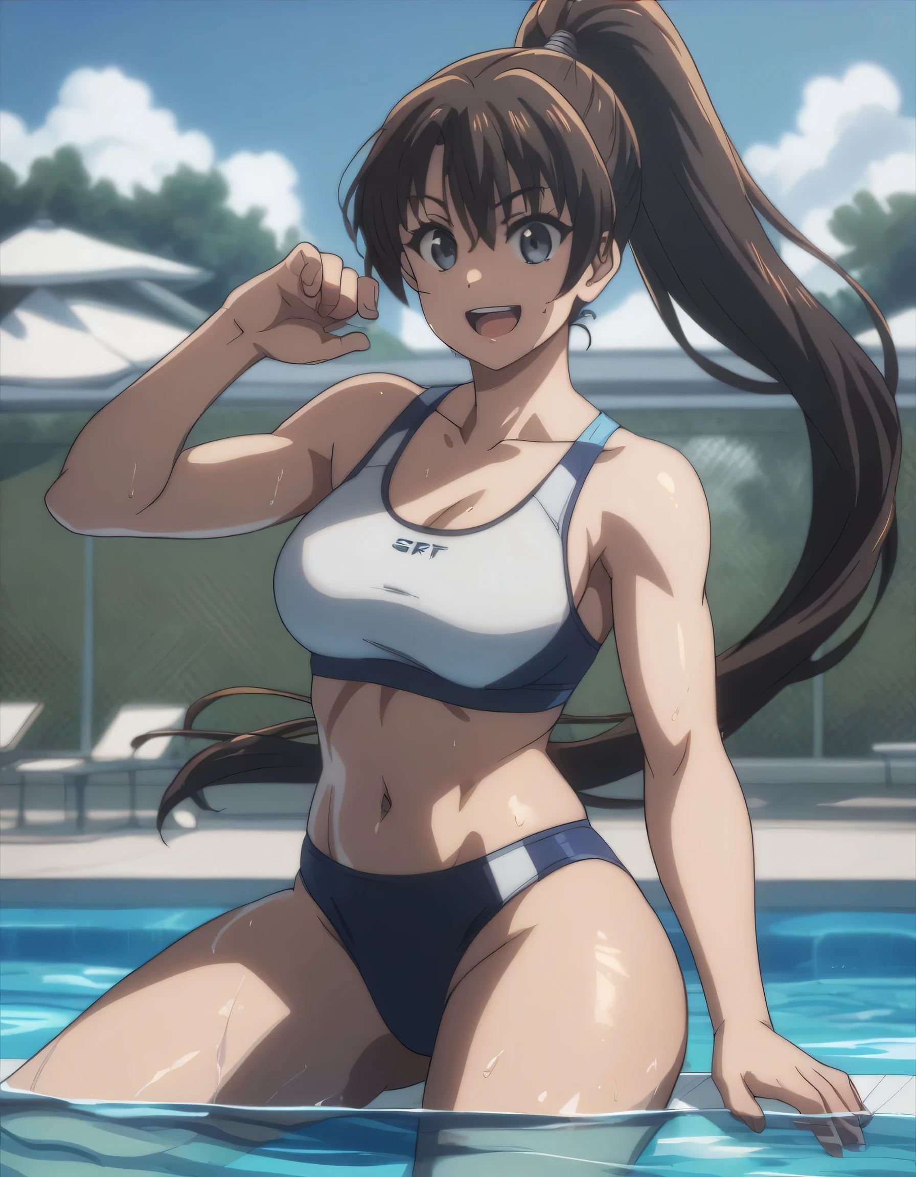 Score_9, score_8_up, score_7_up, ((gsfghtr)), long ponytail hair - SeaArt AI