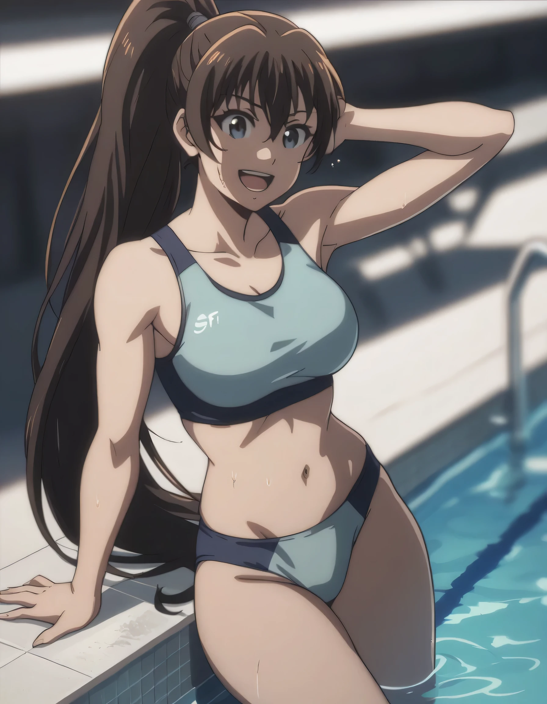 Score_9, score_8_up, score_7_up, ((gsfghtr)), long ponytail hair - SeaArt AI