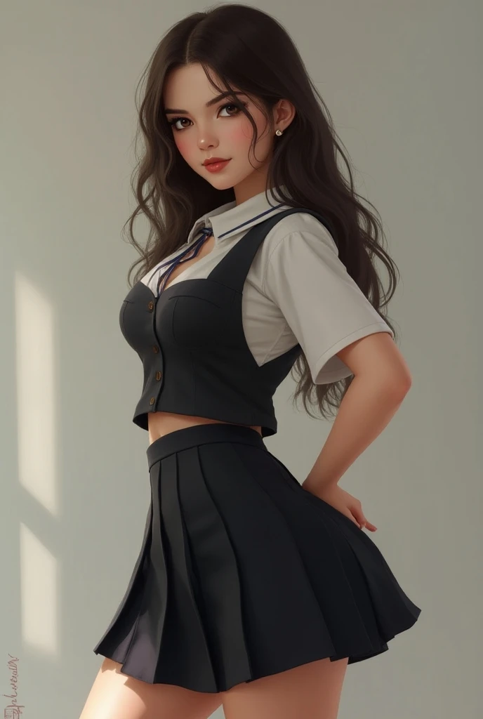 A very sexy and hot schoolgirl with a huge ass - SeaArt AI