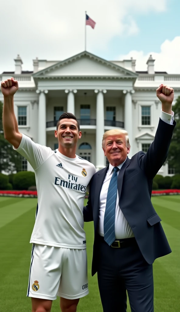 Create a hyper-realistic image of Cristiano Ronaldo wearing his team ...