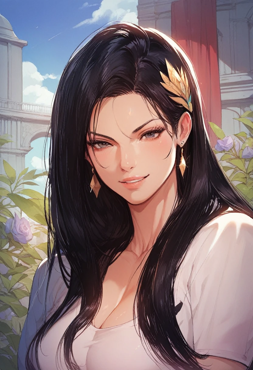 Improve, big breast , long hair, Hair ornament, earrings, high quality ...