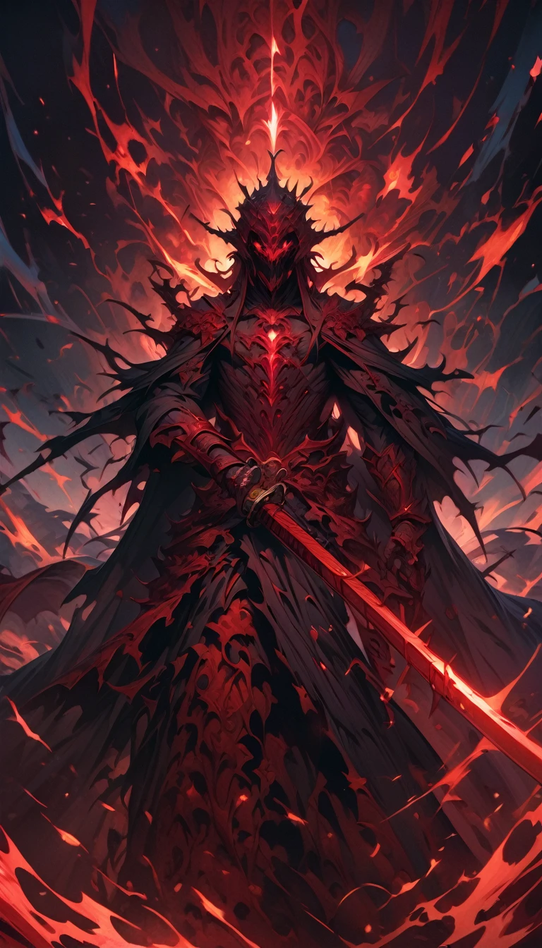 Masterpiece, best quality, epic fantasy art style, cursed katana ...