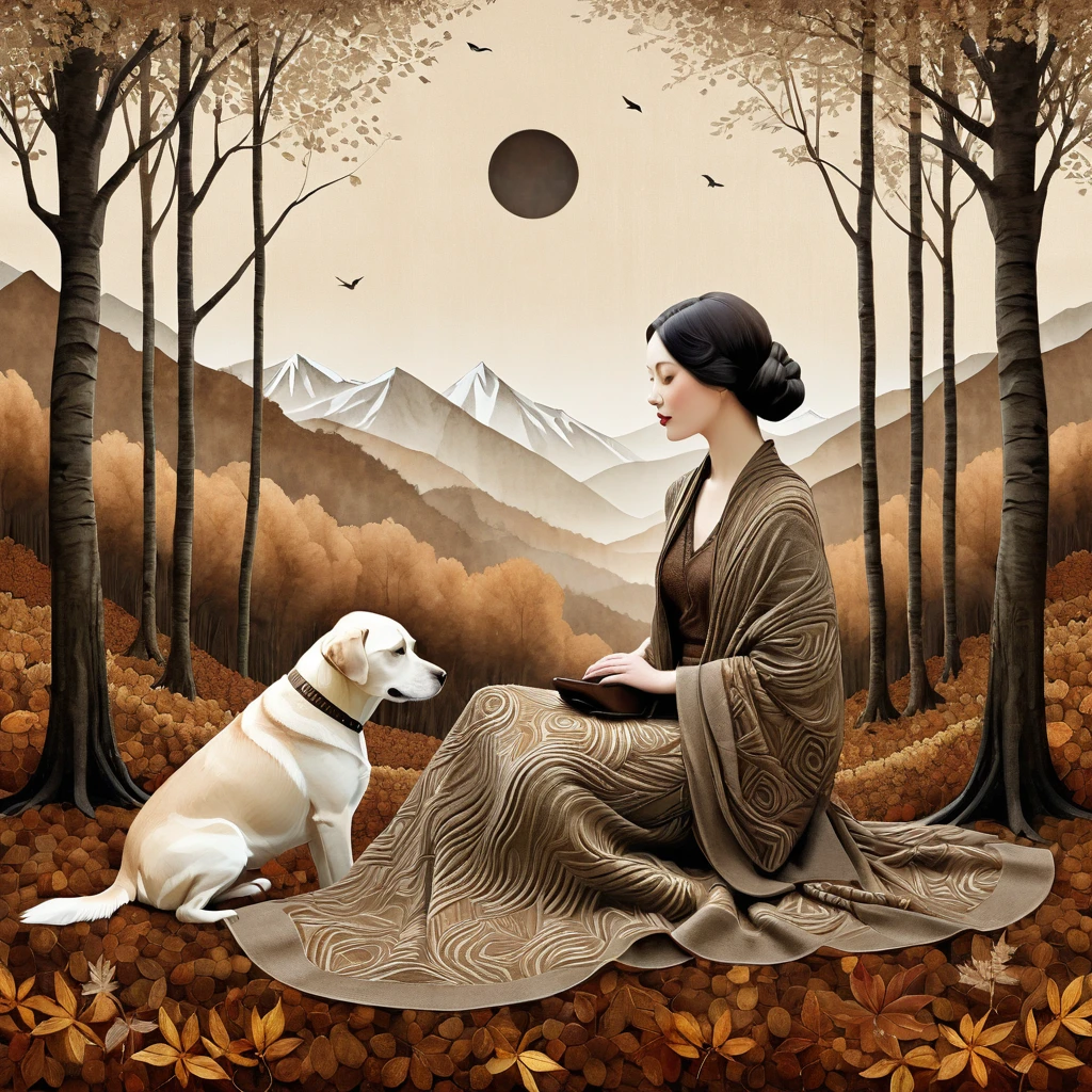 Overlaid texture on roughly woven canvas, exquisite digital ...