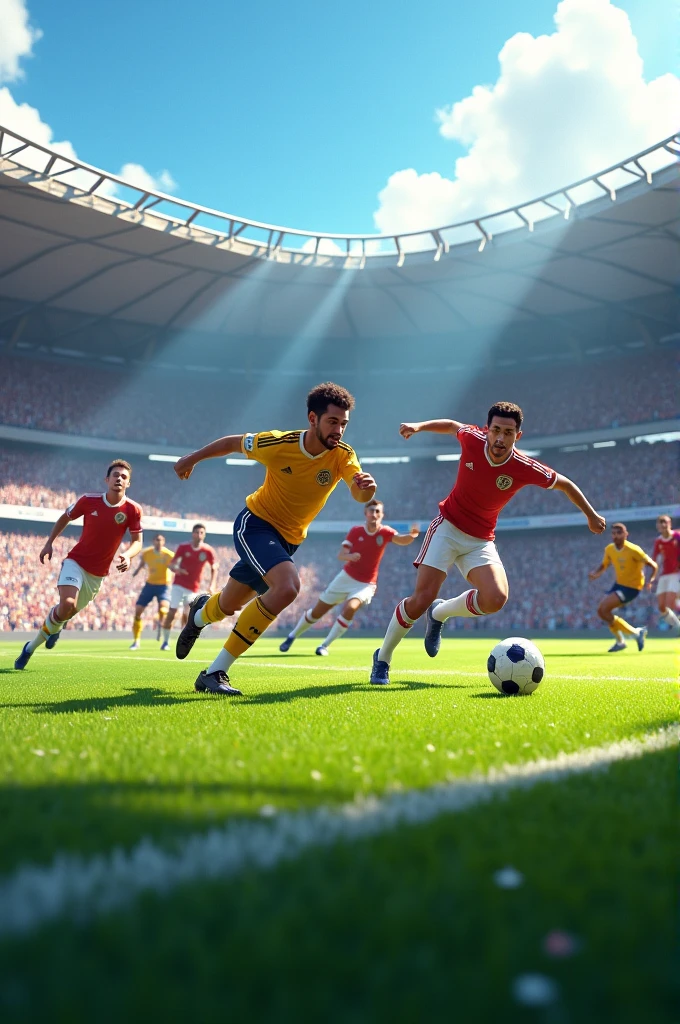 Play football on the field - SeaArt AI