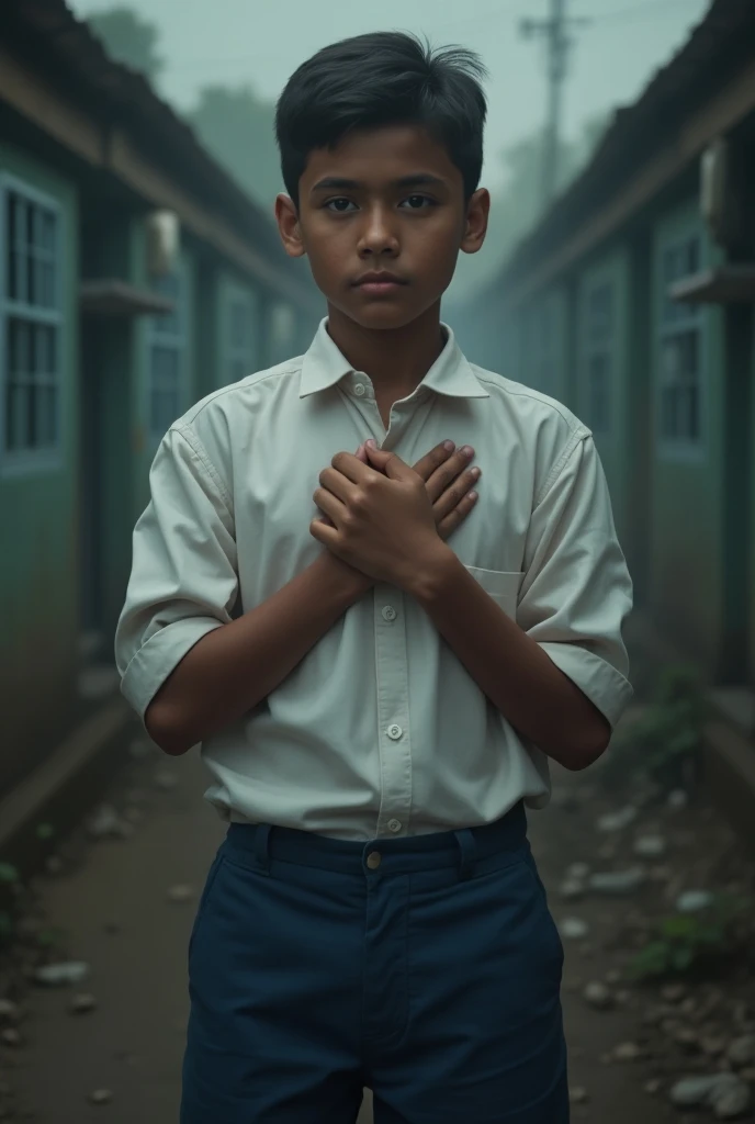 Youtube Cover Photo, Thumbnail, A Bangladeshi school student - SeaArt AI