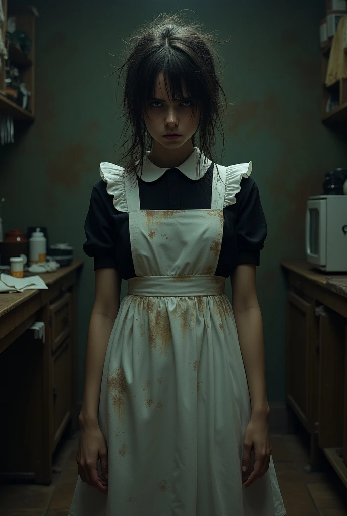 Make a maid with mental problems - SeaArt AI