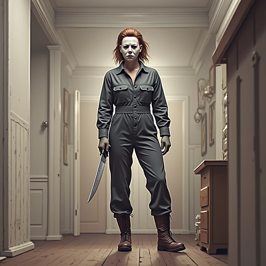 Female Michael Myers with gloves and boots - SeaArt AI