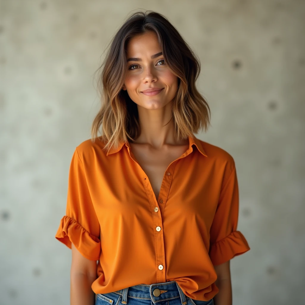 A beautiful realistic woman, 40 years old, Brazilian brunette - SeaArt AI