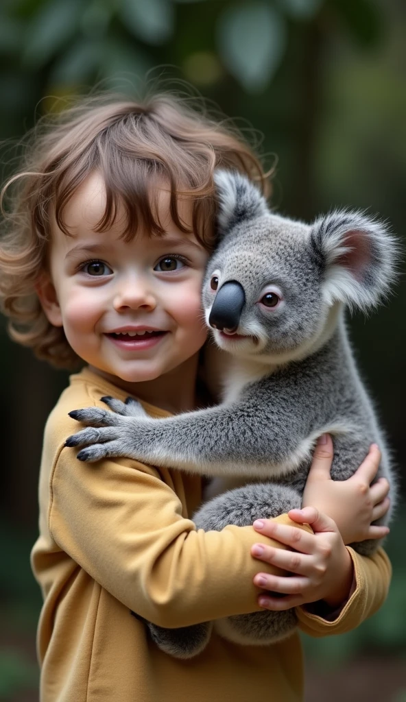 An exceptional, awe-inspiring portrait of a human toddler holding a ...
