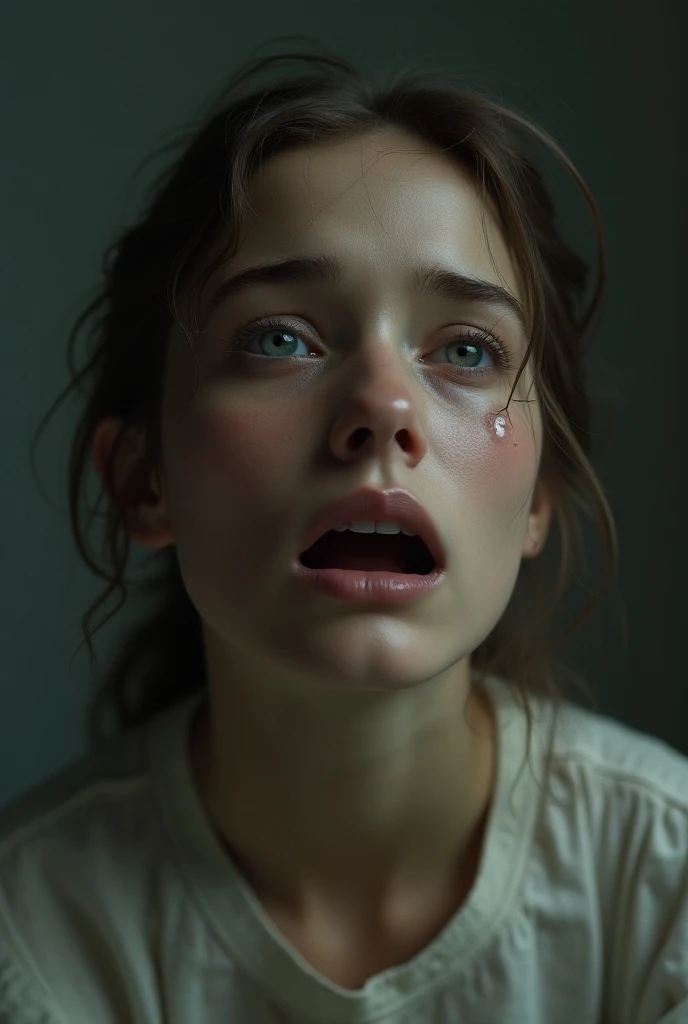 Crying woman - SeaArt AI