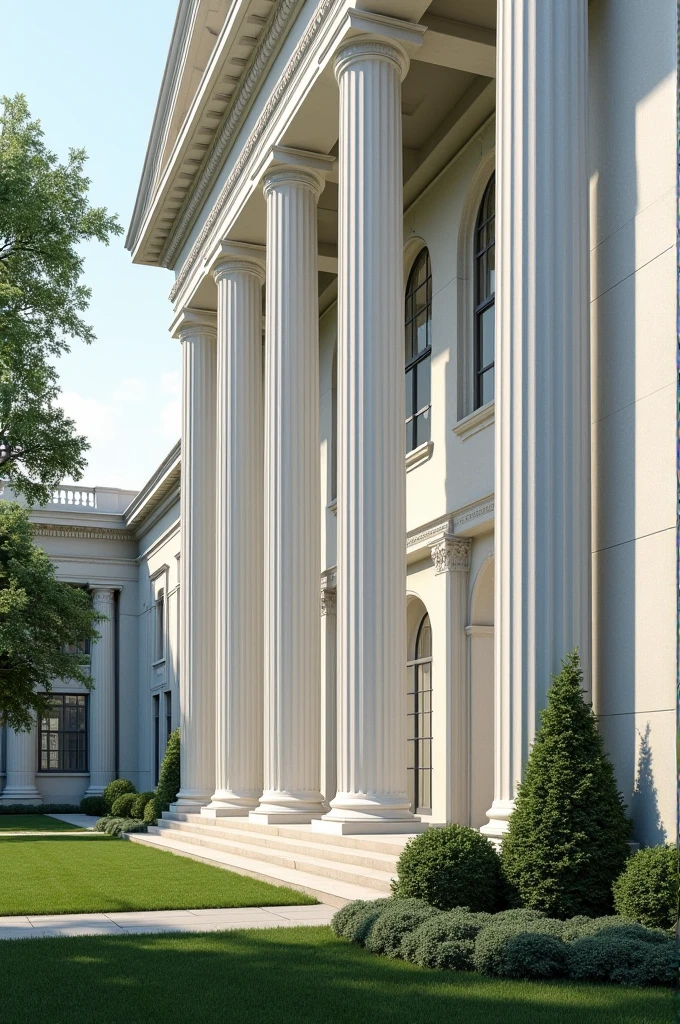 Generate a realistic side image with White House windows - SeaArt AI