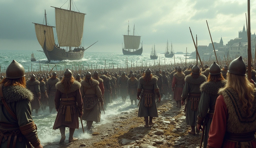 " A realistic image of the Viking incursion that took place in 793 d ...