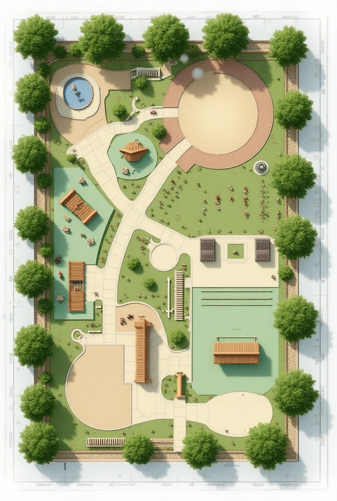 Generate the site plan of primary school parks which have Play activity ...