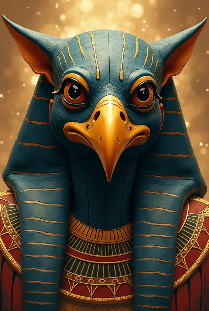 Portrait of Horus (Egyptian) - God of kingship and the sky. Bird face ...