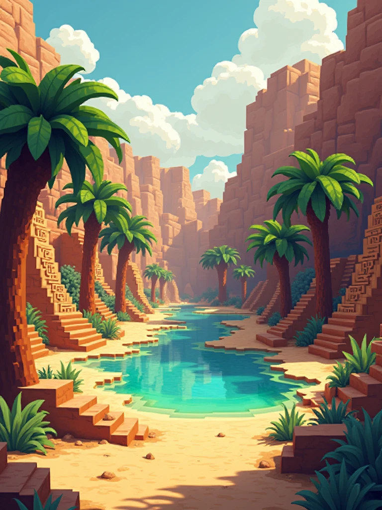 IMG_3274.CR2: pixel art: 1.5, ((Minecraft landscape: 1.5)), - SeaArt AI