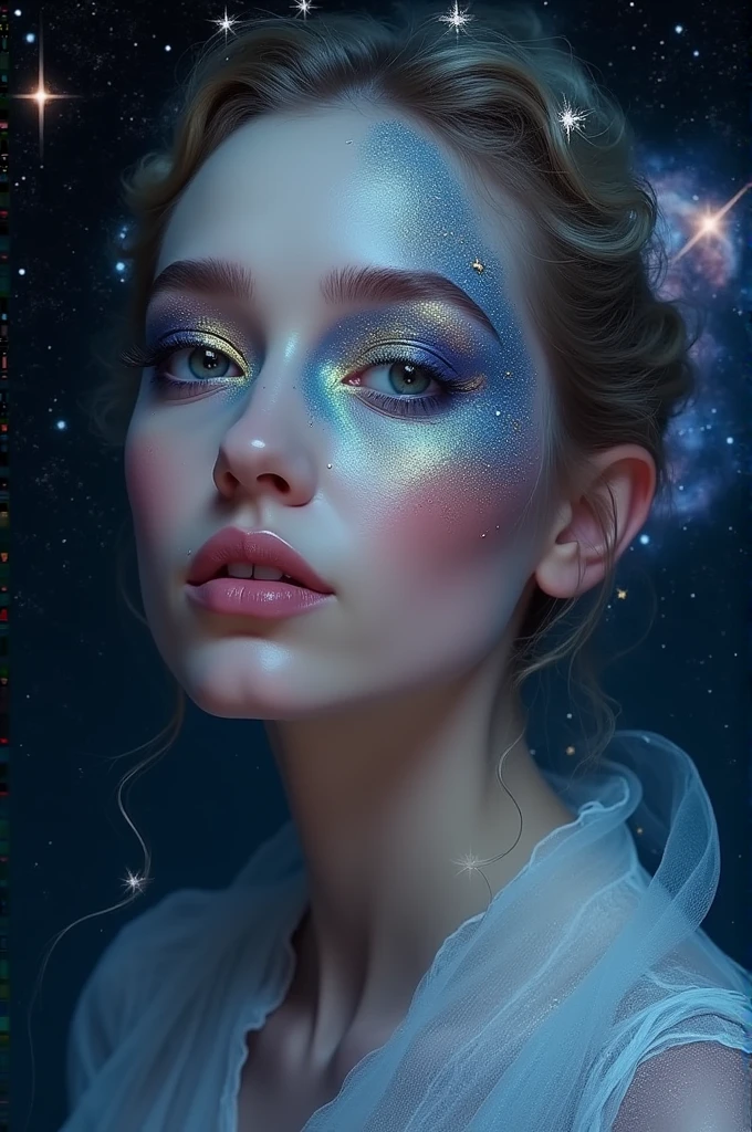 Celestial Glam: Cosmic Makeup Tutorial - SeaArt AI