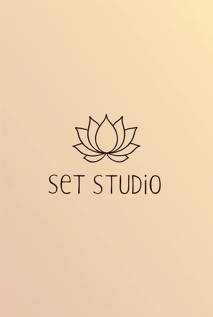 Create a Yoga Studio logo "lotus". The logo should have a lotus in the ...