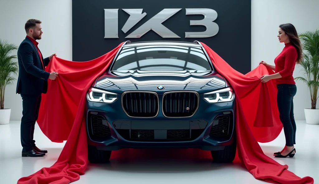 Captivating image of a [ BMW iX3 emblem Tail ]taking a center stage in ...