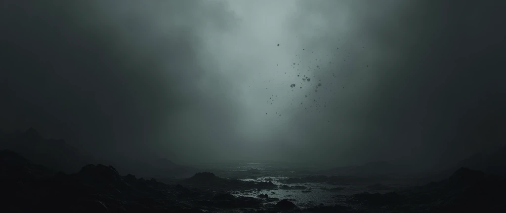 Generate a dark and hazy background, with a palette in shades of dark ...