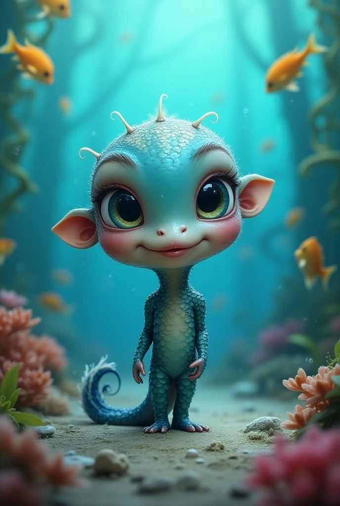 Umberlee as an adorable little creature - SeaArt AI