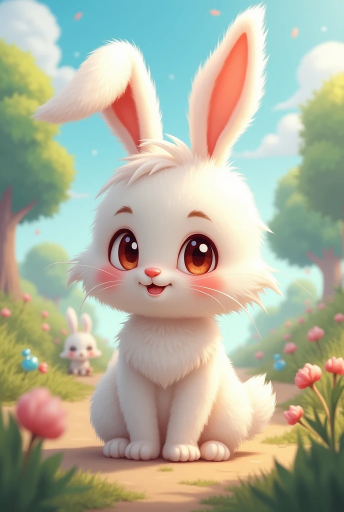 1girl, rabbit girl, furry, white fur, rabbit ears, animal ears - SeaArt AI