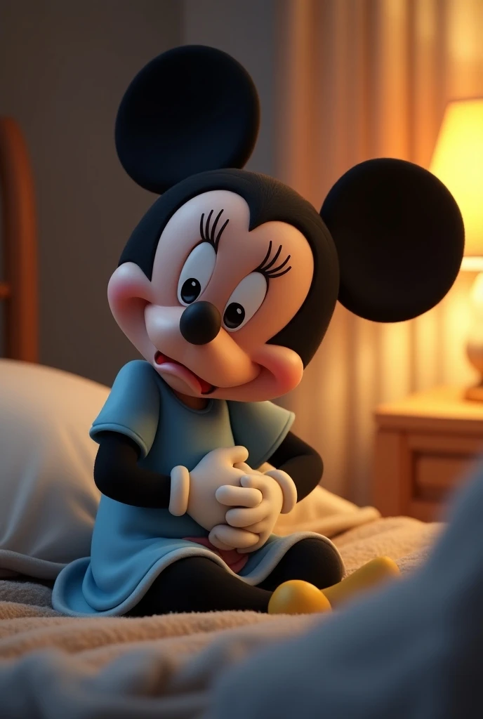 , Minnie feels sick, - SeaArt AI