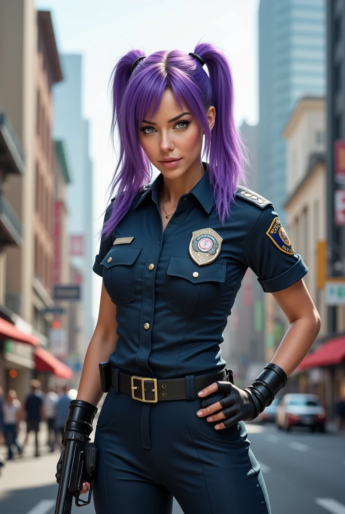 ((masterpiece)), ((best quality)), ((highres)), 1girl, solo, police ...