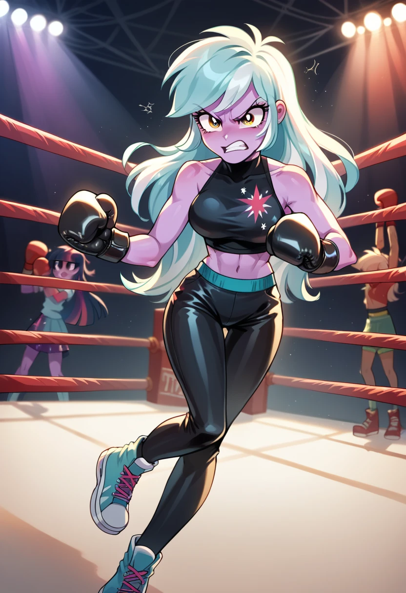Eqg angry Twilight sparkle Black LaTeX costiume. lyra . Boxing ring ...