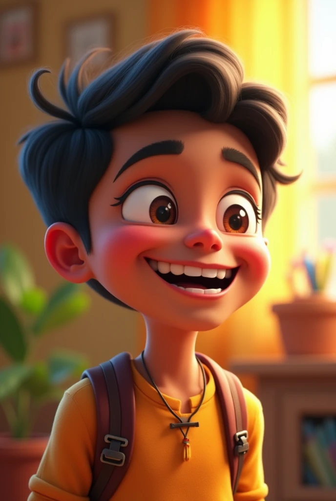 Indian student laughing animated - SeaArt AI